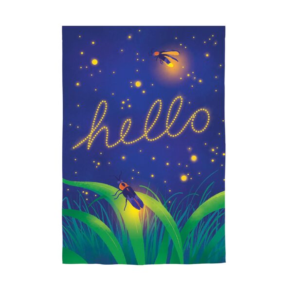 Lightning Bug Hello Satin House Banner Elmers Flag And Banner